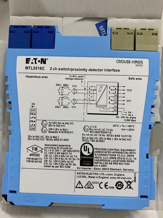 MTL5516C Switch Proximity Detector Interface NAMUR Input, Relay Output