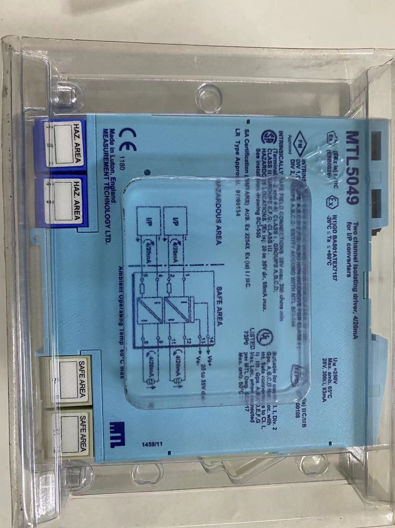 MTL5049 Eaton 2 Channel Zener Barrier Isolated Driver Current Input ...