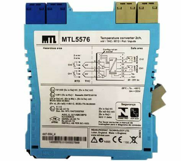 MTL5576-RTD MTL Instruments | 2ch Temperature converter, RTD