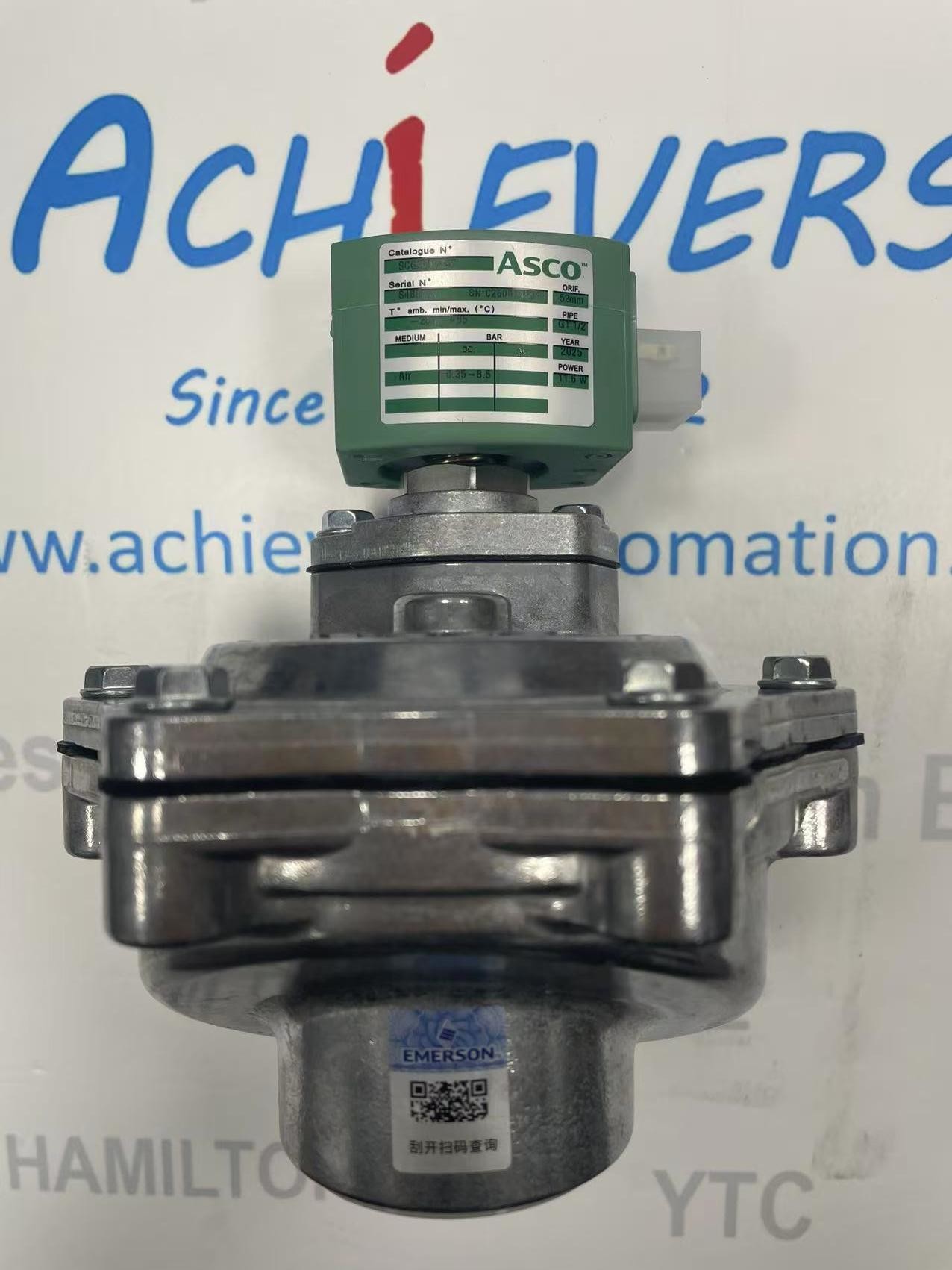 ASCO SCG353G047 Pulse Solenoid Valve 0…20 mA Input Signal Range and Max ...