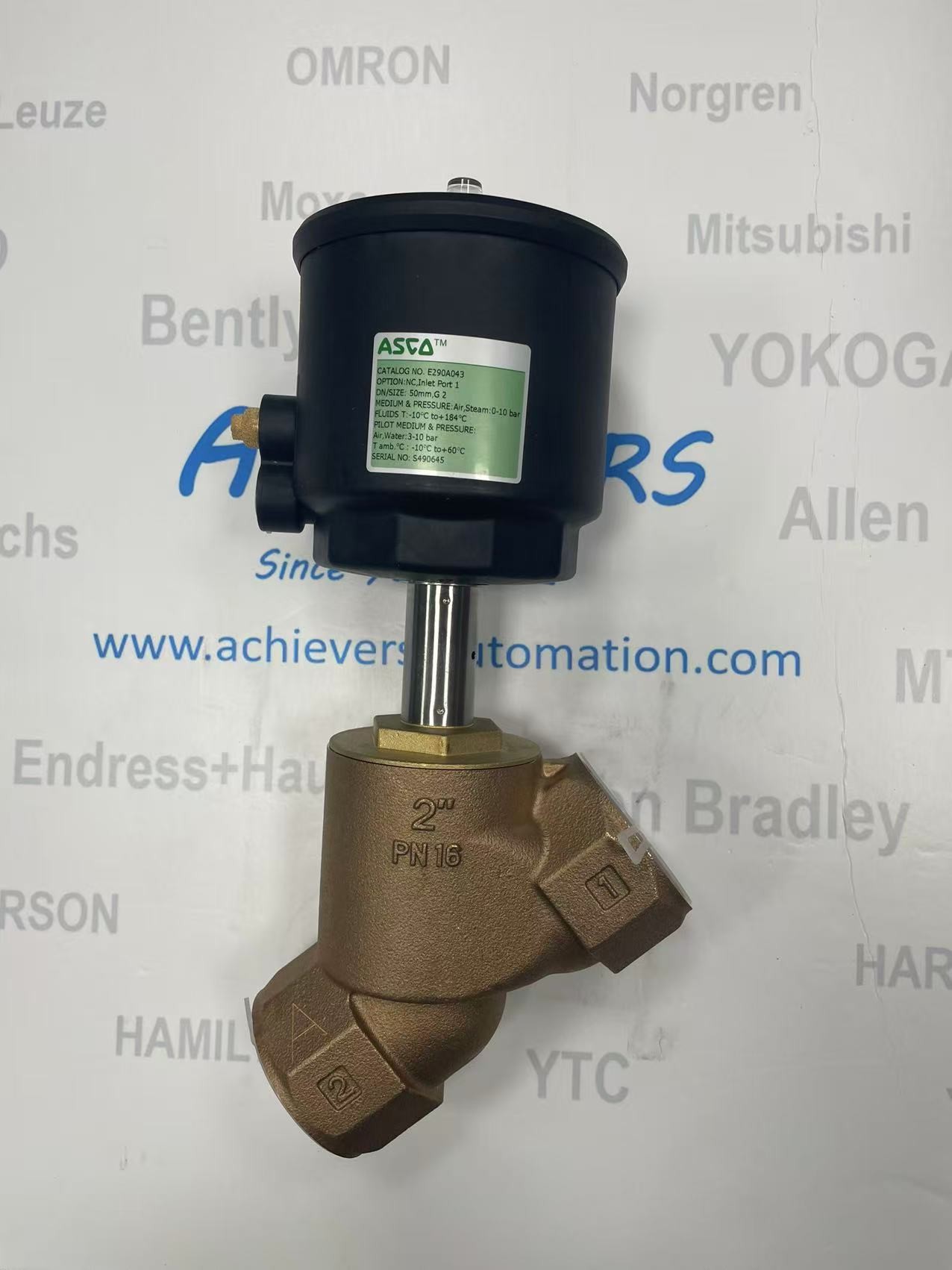 ASCO E290A043 Angle-Body Piston Valve 200 146 Torque 4…20 mA 0…20 mA ...