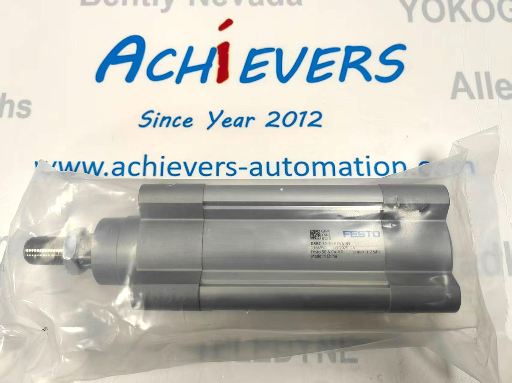 Festo DSBC-50-50-PPVA-N3 ISO Standard Pneumatic Cylinder