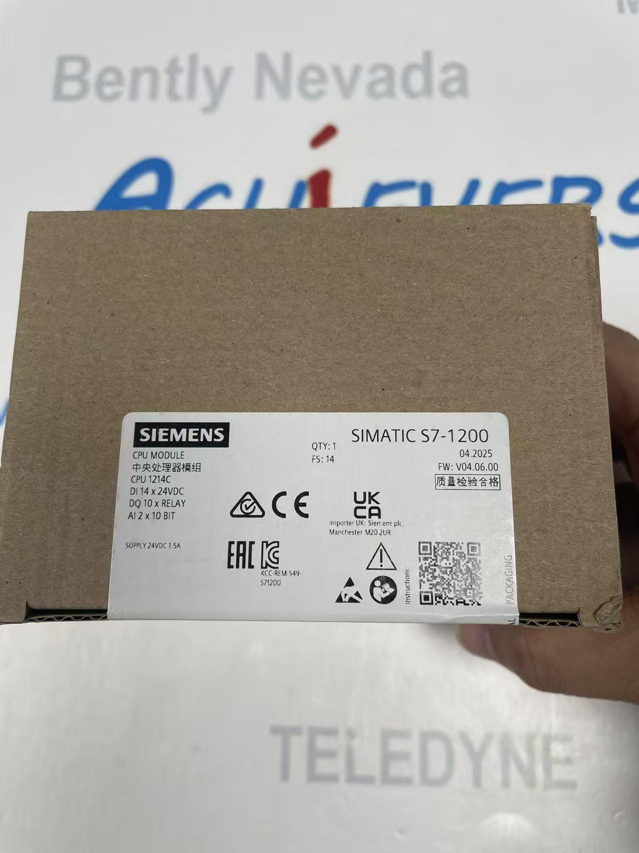 Siemens S7-1200 CPU 1214C AC/DC/Relay PLC Controller